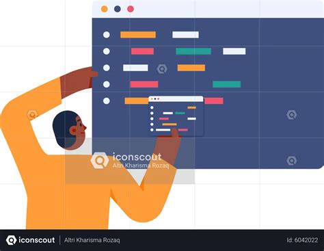 Best Premium Developer Working On Project Illustration Download In Png