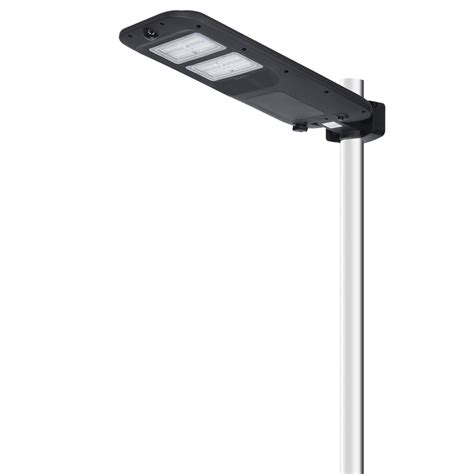 Lampione Stradale Led 180w Nero Con Pannello Solare Ip65 Bianco Freddo