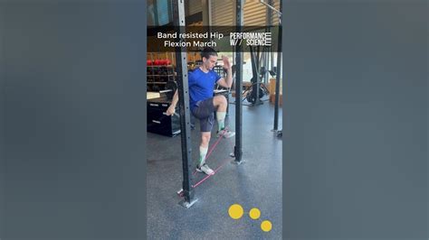 Band Resisted Hip Flexion March Youtube