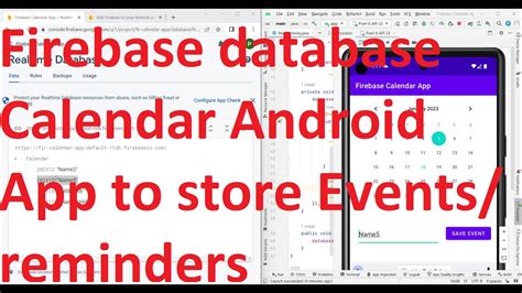 Create Your Firebase Realtime Database Calendar App To Store Events Or