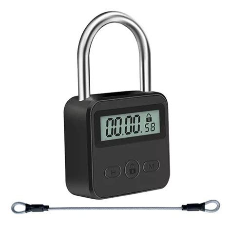 Metal Timer Lock Lcd Display Multi Function Electronic Time Envío Gratis
