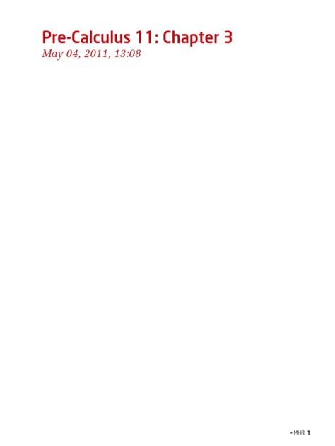 Pre Calculus 11 Textbook Ch 3 Pdf Pixel Quadratic Equation