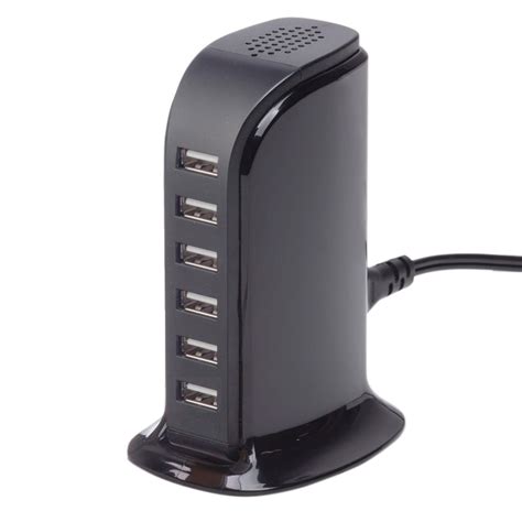 Globe Electric Port Intelligent Usb Charging Hub A Combined Ft Cord Black Finish