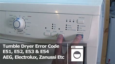 Electrolux Dryer E52 Error Code Dryer Enthusiast