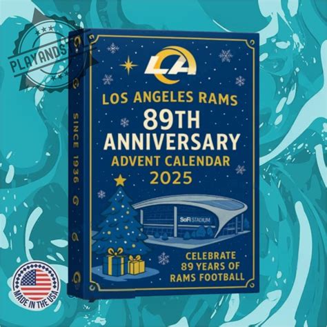 Los Angeles Rams 89th Anniversary Christmas Advent Calendar 2025 Playandstyle