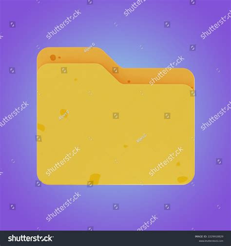 User Interface Folder Icon D Rendering Stock Illustration Shutterstock