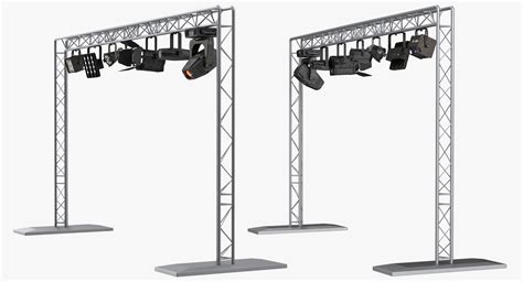 Lights Truss Model Turbosquid 1221524