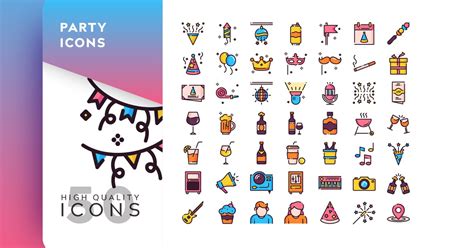 Awr Party Filled Color Icons Ft Party And Envato