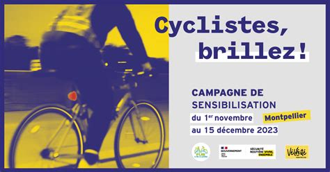 Cyclistes Brillez Vélocité Grand Montpellier