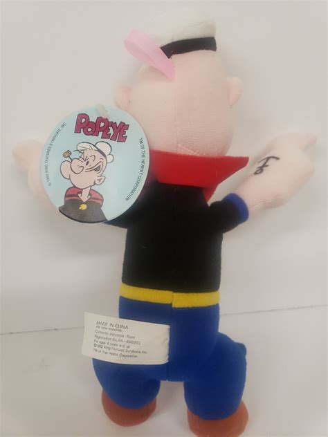 Vintage Popeye Plush 1992 Doll 8 Stuffed Toy Play By Play Sailor