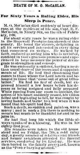 Moses Oliver Mccaslan 1809 1890 Homenaje De Find A Grave