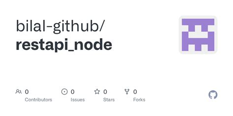 Github Bilal Githubrestapinode