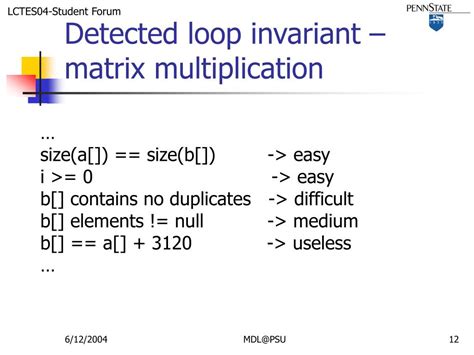Ppt Using Loop Invariants To Detect Transient Faults In The Data