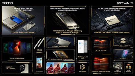 TECNO POVA 5 With 6 78 FHD 120Hz Display Helio G99 8GB RAM 6000mAh Battery Announced