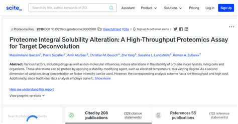 Proteome Integral Solubility Alteration A High Throughput Proteomics