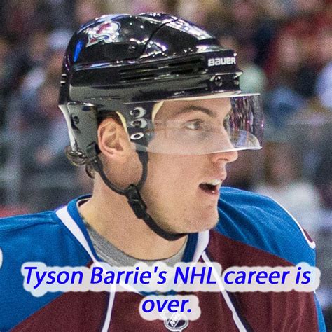 Hockey Sad News On Monday Morning Regarding Nhl Veteran Tyson Barrie