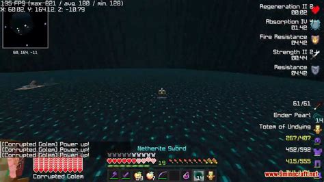 corrupted golem data pack 1minecraft