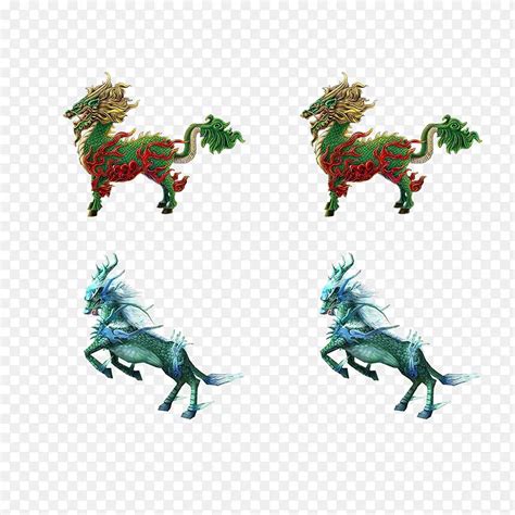 2个不同麒麟的元素png图片素材下载图片编号yvvzpjlm 免抠素材网