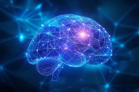 Premium Photo Futuristic Neural Network Brain Concept Illustration