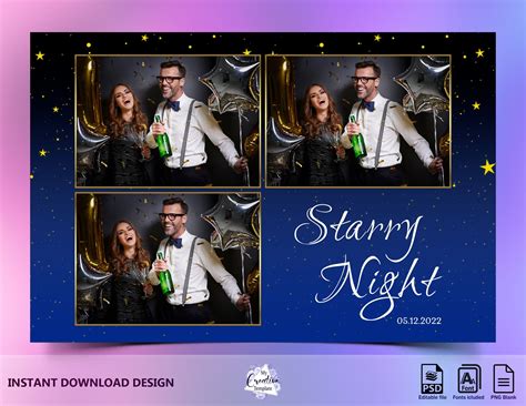 Photo Booth Template Prom Photo Booth Template A Night Under The