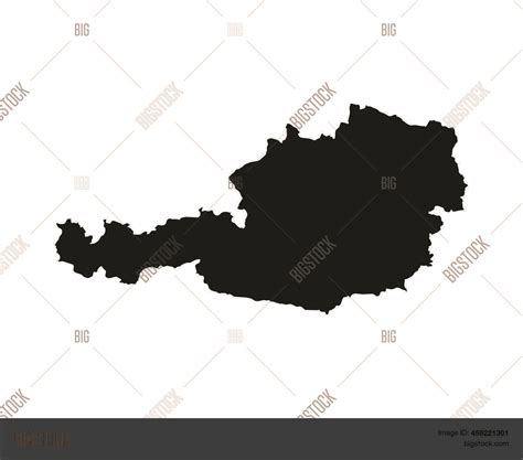 Austria Map Austrian Vector And Photo Free Trial Bigstock