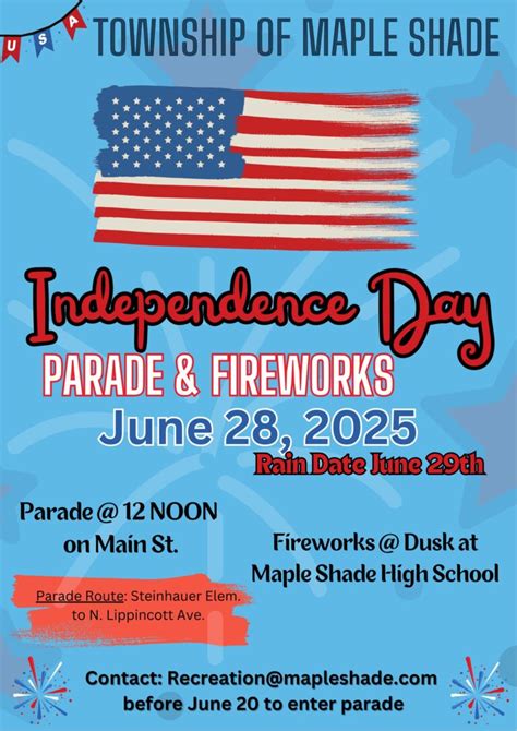 Independence Day Events Maple Shade Township