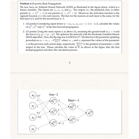 Solved Problem 4 (25 ﻿points, Back Propagation)We now have | Chegg.com