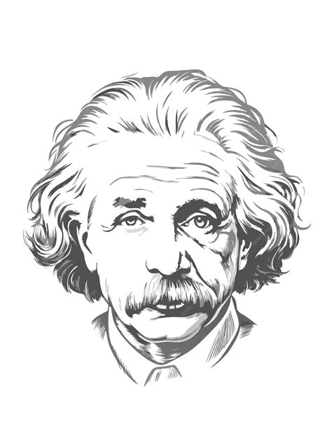 A Drawing Of The Physicist Of The Physicist Premium Ai Generated Vector