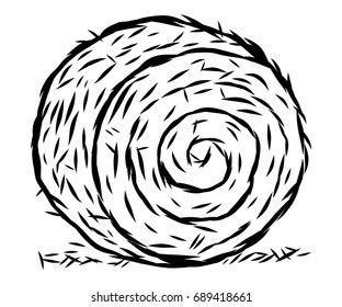 Hay Bale Vector