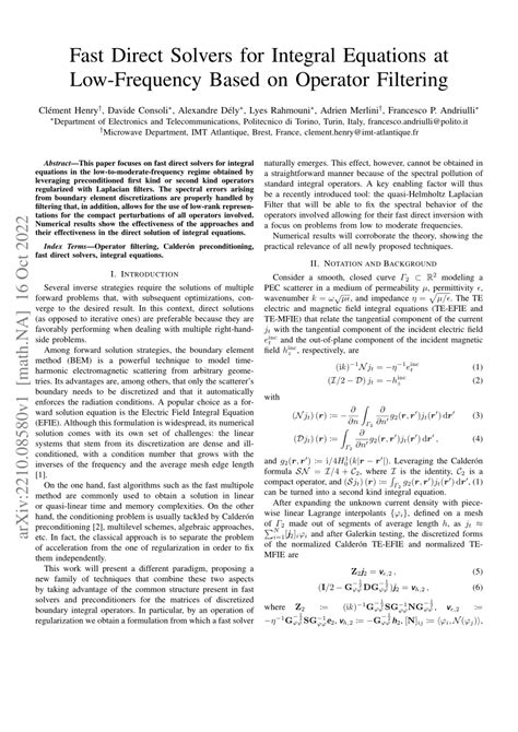 Pdf Fast Direct Solvers For Integral Equations At Low Frequency Based