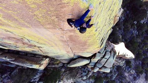 Few Feet Before Mantling Onto Stiletto Above Photo By Mark Mellott Of The Fa