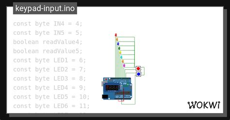 Keypad Input Ino Copy Wokwi ESP STM Arduino Simulator