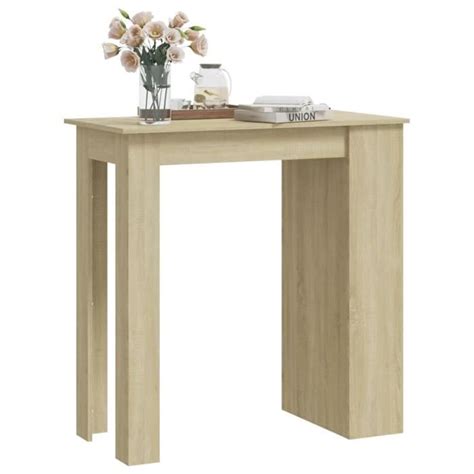 Far Table De Bar Avec Rangement Chêne Sonoma 102x50x103 5 Cm Zjchao