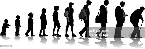 Mans Aging Process High Res Vector Graphic Getty Images