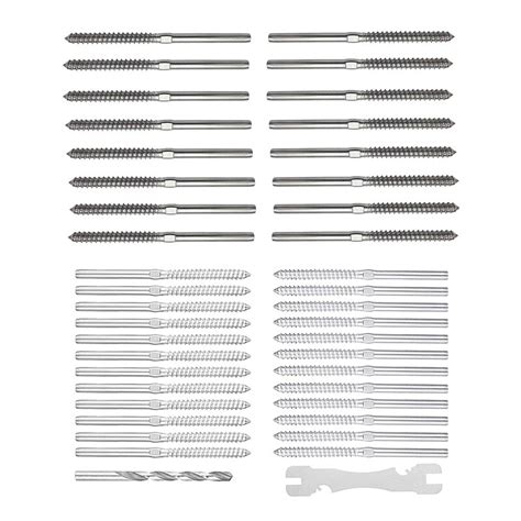 2 Set 316 Stainless Steel Right Left Handed Thread Vicedeal