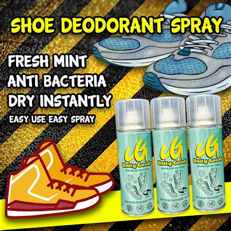 Shoe Deodorant Spray Shoe Spray Smelly Spray Shoe Anti Bacteria Kasut