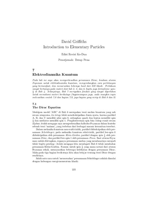 Pdf David Griffiths Introduction To Elementary Particles Terjemahan Section 7 71