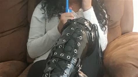 Smoking In My Goddess Boots Goddess Kihima Clips Sale