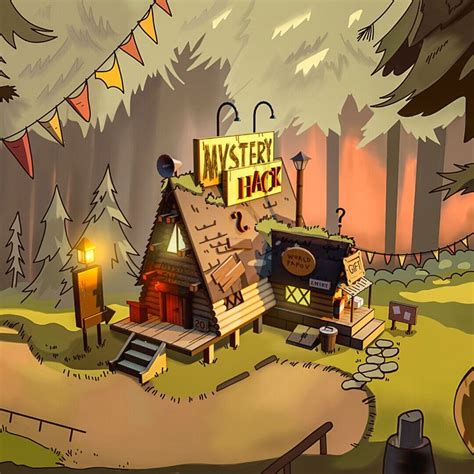 Mystery Shack Gravity Falls Artwork