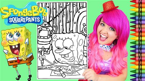 Coloring Spongebob Squarepants Drawing Giant Coloring Book Page Crayola