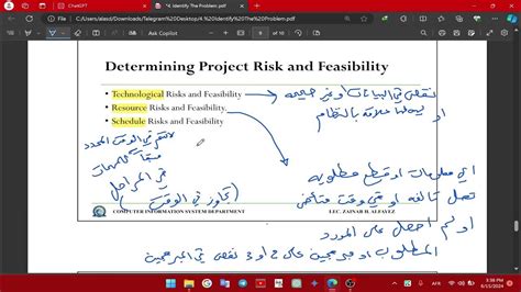 Sa And D Determining Project Risk And Feasibility Youtube