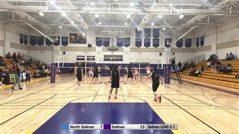 Salinas Hs Varsity Volleyball V North Salinas High School Set 4 Youtube