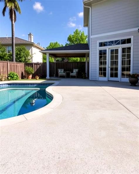 15 Concrete Pool Deck Ideas For A Stunning Backyard