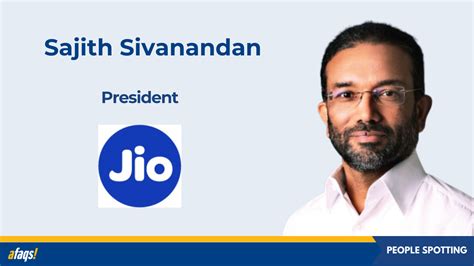 Disney Hotstars Ex Ceo Sajith Sivanandan Joins Jio Mobile Digital