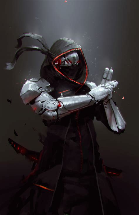 Robot Ninja Concept Art In Stock Original Ninja Zhou Chouchou Zhou