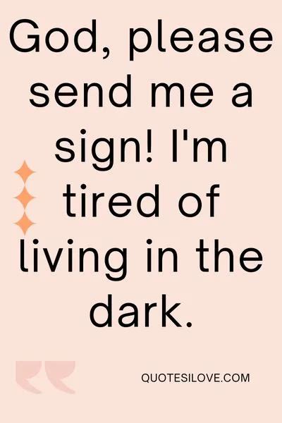 Send Me A Sign Quotes