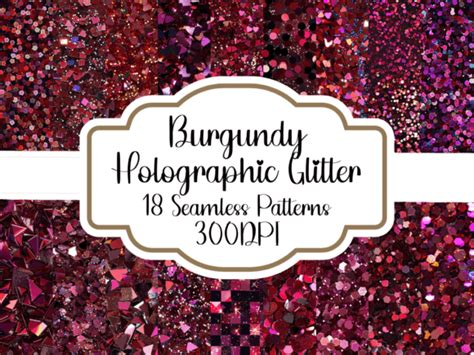 Pastel Holographic Glitter Patterns Graphic By Printablesbyfranklyn