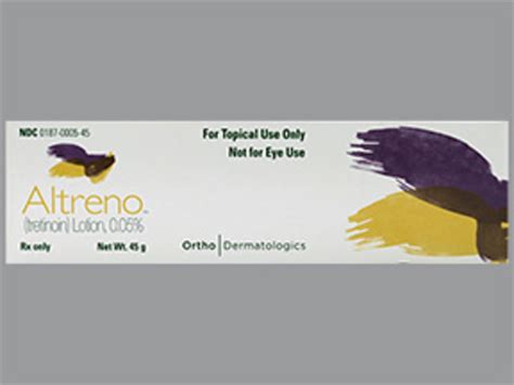 Rx Item Altreno Tretinoin 005 45 Gm Lotion By Valeant Phar