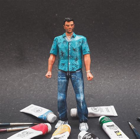 Hand Painted Figure Game Character 3d Printed 68 Inch Etsy