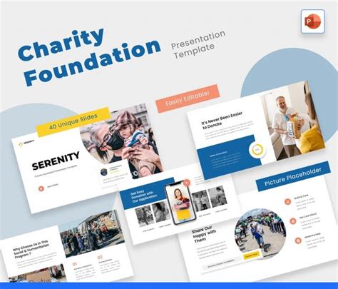 Serenity Charity Foundation Powerpoint Template